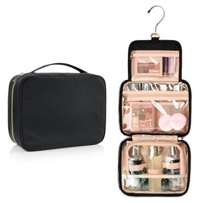 China Large Capacity Travel Toiletry Bag with Hook for Men Women Custom Logo 1000 PCS MOQ for sale