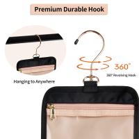 China Large Capacity Travel Toiletry Bag with Hook for Men Women Custom Logo 1000 PCS MOQ for sale