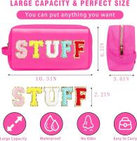 China Custom Waterproof Toiletry Bag 1000pcs MOQ Solid Color Travel Makeup Case for Teen Girls for sale