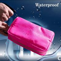China Custom Waterproof Toiletry Bag 1000pcs MOQ Solid Color Travel Makeup Case for Teen Girls for sale