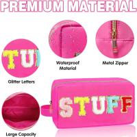 China Custom Waterproof Toiletry Bag 1000pcs MOQ Solid Color Travel Makeup Case for Teen Girls for sale