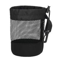 China Polyester Sports Drawstring Bag with Mesh Pocket for Golf Tennis Ball Storage 12x16 Inch for sale
