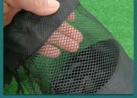 China Polyester Sports Drawstring Bag with Mesh Pocket for Golf Tennis Ball Storage 12x16 Inch for sale