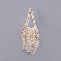 China GOTS Certified Organic Cotton Mesh Shopping Bag 120gsm Reusable Produce Tote with Custom Logo for sale