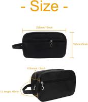China Custom Water Resistant Toiletry Bag for Men Travel Dopp Kit 1000pcs MOQ for sale