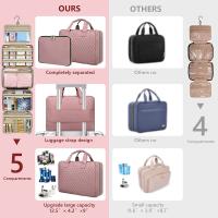 China Custom Waterproof Detachable Toiletry Bag 1000 PCS MOQ Durable Travel Cosmetic Organizer for sale