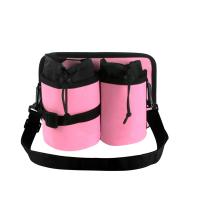 China Durable Nylon Luggage Travel Cup Holder 12x16cm Fits All Suitcase Handles Free Hand Drink Bag for sale