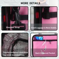 China Durable Nylon Luggage Travel Cup Holder 12x16cm Fits All Suitcase Handles Free Hand Drink Bag for sale