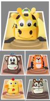 China Kindergarten Cartoon 3D Backpack Waterproof Kids School Bag 20L Travel Outdoor for sale