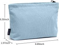 China lager capaccity light weight corduroy toiletry bags for sale
