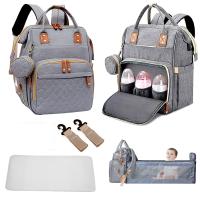 China Customized Mommy Bag With Adjustable Strap And Crib For Baby for sale