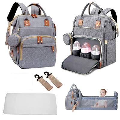China Large Capacity Waterproof Mommy Diaper Bag Custom Logo Lightweight 40L for sale