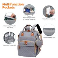 China Customized Mommy Bag With Adjustable Strap And Crib For Baby for sale