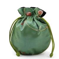 China Multicolor Chinese Silk Drawstring Bag 13x11 cm Brocade Jewelry Pouch Gift Pouch for sale