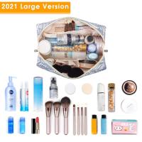 China Customized Solid Pattern Cosmetic Bag Organizer Waterproof 1000 PCS MOQ for sale