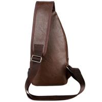 China USB Charging Chest Bag With Headset Hole Men'S Single Strap Anti Theft Adjustable for sale