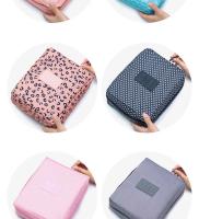 China Waterproof Travel Cosmetic Bag Women Toiletries Organizer 20L Polyester Storage Case for sale