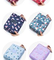 China Waterproof Travel Cosmetic Bag Women Toiletries Organizer 20L Polyester Storage Case for sale
