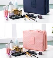 China Waterproof Travel Cosmetic Bag Women Toiletries Organizer 20L Polyester Storage Case for sale
