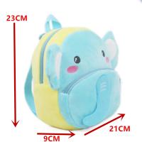 China 3D Cartoon Print Plush Kids Backpack for Kindergarten Boys Girls 23cm Mini School Bag for sale