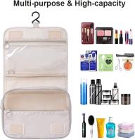 China Large Oxford Women Travel Cosmetic Bag Organizer Dopp Kit Hanging 24x20x40cm Water Resistant for sale