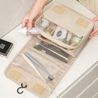 China Large Oxford Women Travel Cosmetic Bag Organizer Dopp Kit Hanging 24x20x40cm Water Resistant for sale