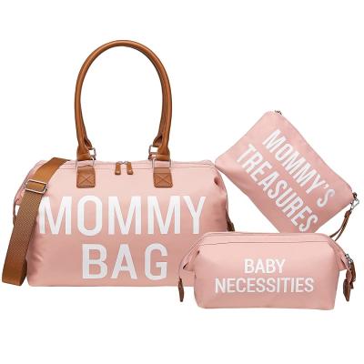 China Hospital Multifunction Travel Baby Mommy Diaper Bag Set 3Pcs Waterproof 15.7x7.9x20.6 inch Shoulder for sale