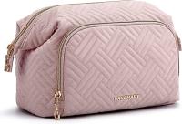 China Custom Logo Large Wide-Open Travel Makeup Bag 8.2x6.7x4cm Cosmetic Organizer Case for Toiletry Accessories for sale