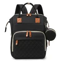 China Multi Function Mommy Diaper Backpack With Changing Bed Infant Baby Diaper Bag for sale