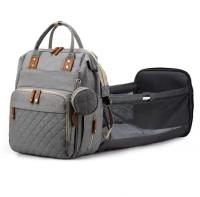 China Exquisite Silk Screen Print Mommy Diaper Bag Custom Geometric Full Printing for sale