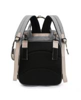 China Exquisite Silk Screen Print Mommy Diaper Bag Custom Geometric Full Printing for sale