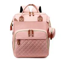China Multi Function Mommy Diaper Backpack With Changing Bed Infant Baby Diaper Bag for sale