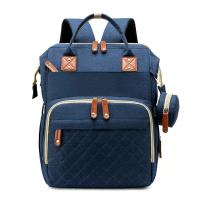 China Multi Function Mommy Diaper Backpack With Changing Bed Infant Baby Diaper Bag for sale