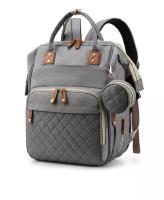 China Exquisite Silk Screen Print Mommy Diaper Bag Custom Geometric Full Printing for sale
