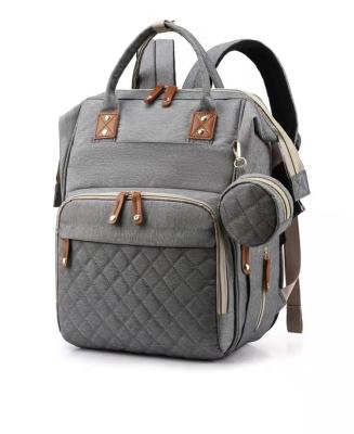 China Exquisite Silk Screen Print Mommy Diaper Bag Custom Geometric Full Printing for sale