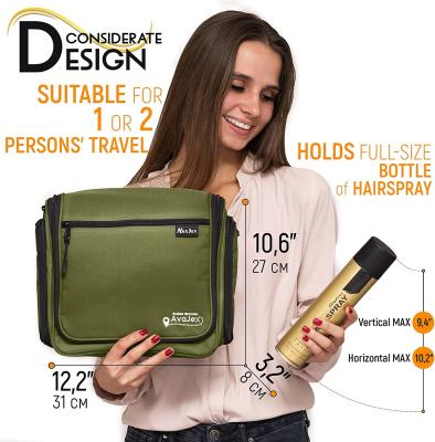 China Large Hanging Travel Toiletry Bag Waterproof 12.2x3.15x10.63 inch with Hook for Men Women for sale