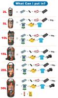 China PVC Waterproof Diving Bag 5L 10L Large Capacity Outdoor Waterproof Bag for Camping and Travel for sale