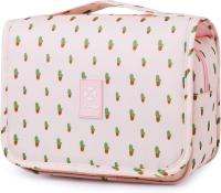 China Cactus Waterproof Cosmetic Bag 24x19.5x8.9cm Portable Travel Toiletries Makeup Pouch for Women for sale