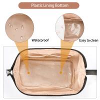 China Wholesale Custom Waterproof Nylon Makeup Travel Cosmetic Pouch Bag 0.28kg for sale