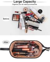 China Wholesale Custom Waterproof Nylon Makeup Travel Cosmetic Pouch Bag 0.28kg for sale