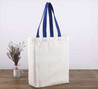 China Cotton Canvas Handbag 38x32x10cm Camouflage Color Custom Logo Shopping Tote for sale