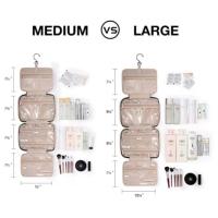 China Travel Toiletry Makeup Bag Cosmetic Storage Box 11x9.4x3 Inch Pleated Cotton Peach Skin Velvet Pink for sale