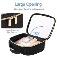 China Large Clear Toiletry Bag with Handle TSA Approved Fit Carry-on 0.11kg Customizable for sale
