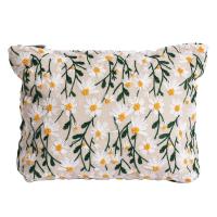 China Large Capacity Canvas Makeup Bag Travel Toiletry Organizer 0.1kg Custom Size for sale