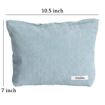 China Large Capacity Velvet Makeup Bag 10.5x7 Inch Travel Toiletry Organizer Storage Pouch for sale