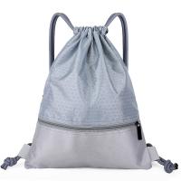 China Custom Reusable Polyester Drawstring Bag with Cotton Rope 20-30cm for Outdoor School for sale