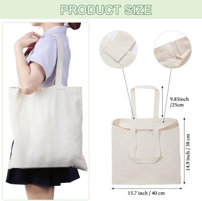 China Simple Reusable Gift Cotton Canvas Tote Bag For Shopping for sale