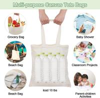 China Eco Canvas Shopping Bags with Zipper Closure 3000PCS MOQ Cotton Tote Bags for Stationery Storage for sale
