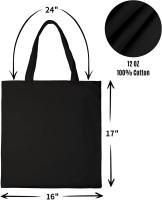 China Custom Outdoor Canvas Bag Camping Large Cotton Carry Tote 20x15x6 Inch for sale