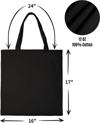 China Custom Outdoor Canvas Bag Camping Large Cotton Carry Tote 20x15x6 Inch for sale